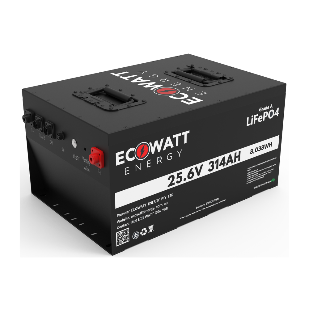 EcoStore PRO 314Ah 24V LiFePO4 Battery - (REPT Cells & JBD Bluetooth BMS)